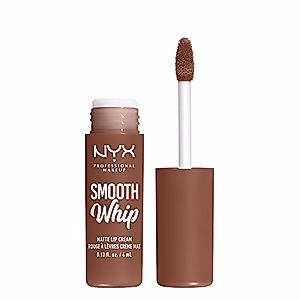 NYX PROFESSIONAL MAKEUP Smooth Whip Matte Lip Cream, Long Lasting, Moisturizing, Vegan Liquid Lipstick - Memory Foam (Cool Caramel)