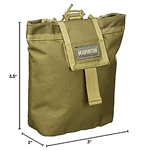 Maxpedition Rollypoly Folding Dump Pouch (Khaki) 3.5"x2"x3"