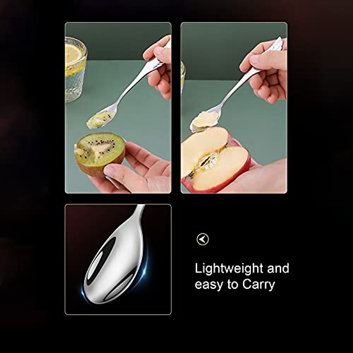 Creative Dinnerware Set, Decorative Swan Base Holder with 5 Forks or 5 Spoons for Coffee, Fruit,Dessert, Zinc Alloy Tableware Mirror Polished Spoon Fork Set (5 Spoons)