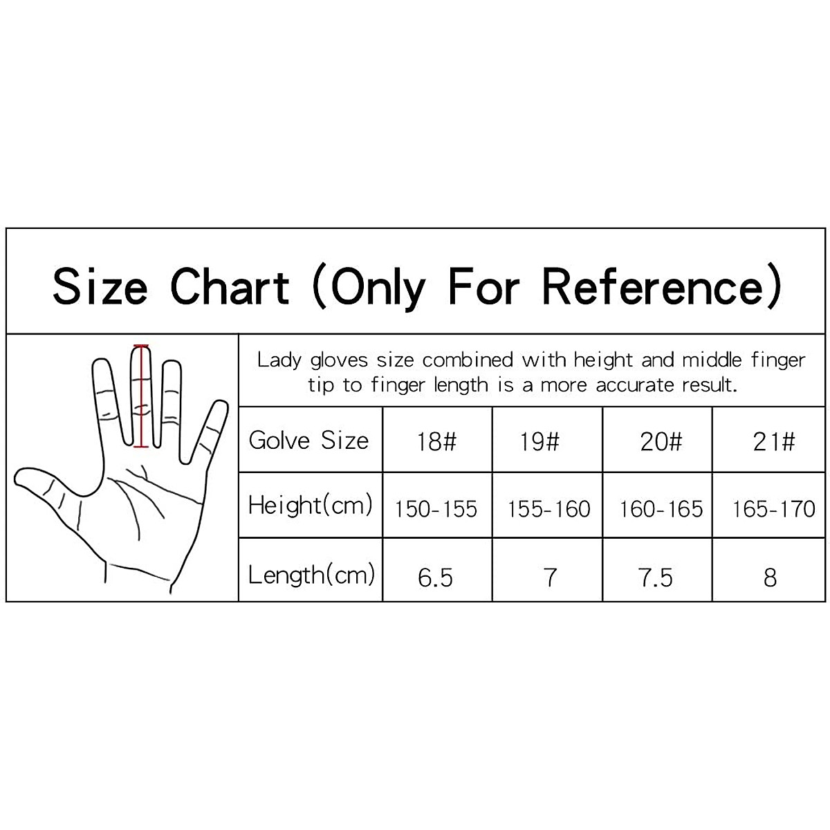 RNAGRET Golf Glove, Golf Gloves Pack 1 Pair Golf Gloves Women Left and Right Hand Leather Non-Slip Colorful Fabric Breathable Soft Sports Gloves (Size : 18 Small)