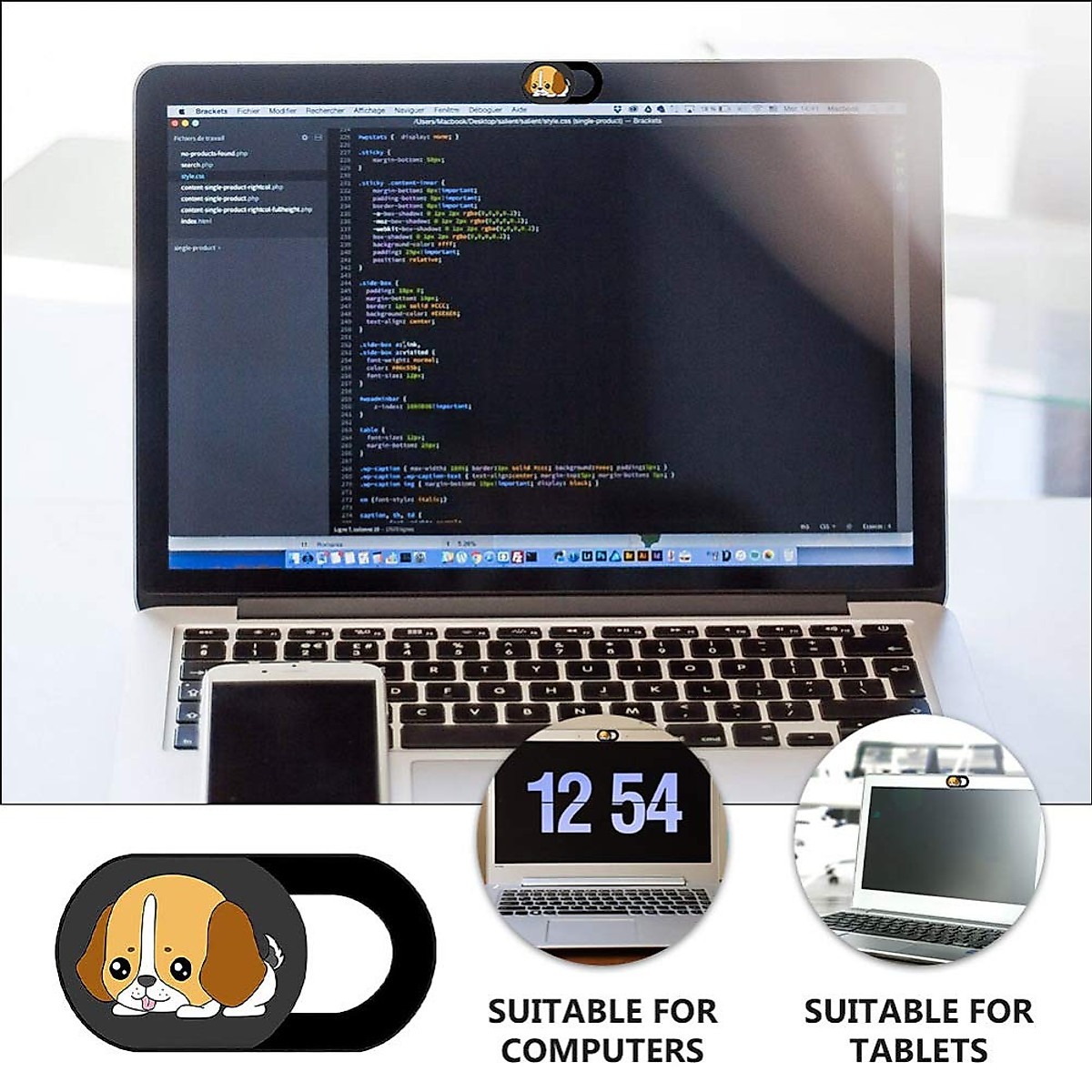 Mobestech 3pcs Camera Cover Computer Camera Blocker Webcam Cover Slide for Computer Laptop Privacy Cover Led Tablet Adhensive Camera Privacy Covers Tabletd Anti Peeping Safety Mask Abs