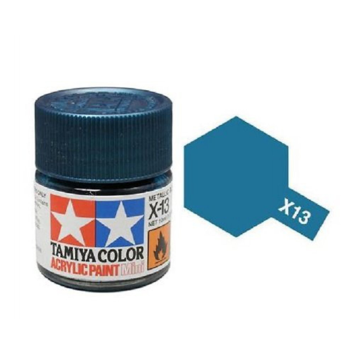 Tamiya Models X-13 Mini Acrylic Paint, Metallic Blue