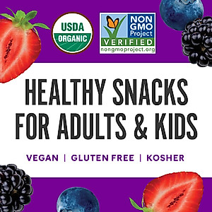 Noka Superfood Fruit Smoothie Pouches, Super Berry with Immune Support, Healthy Snacks with Elderberry, Flax Seed, Plant Protein, and Prebiotic Fiber, Gluten Free and Vegan, 4.22 oz, 12 Count
