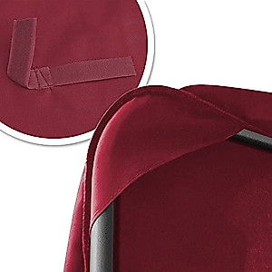 Swing Canopy Replacement, Waterproof Swing Top Cover Canopy Replacement Garden Patio Porch Yard Outdoor, Top Cover Only (74'' x 45'') (Burgundy)