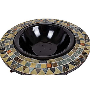 Pleasant Hearth OFW707RI fire Pit, Rubbed Bronze
