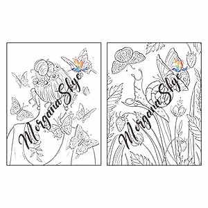 Butterflies Adult Coloring Book: Beautiful Butterfly Designs with Lovely Flowers, Cute Animals and Relaxing Nature Scenes for Stress Relief and Relaxation