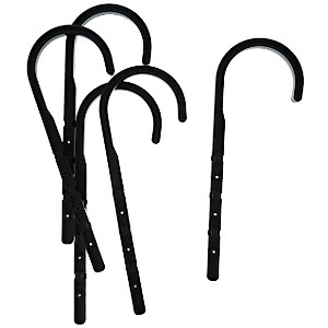 BIG HORN 11748PK 4-Inch J Hooks, 5-Pack