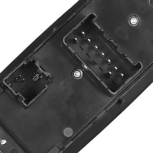 Driver Side Master Power Window Switch, Double Auto Button ONLY - Compatible with Chrysler, Dodge & Jeep, Ram, Grand Caravan, Journey, Liberty - Replaces 4602863AD, 4602870AD, 901-473, 4602863AB