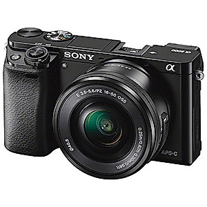 Sony Alpha a6000 Mirrorless Camera with 16-50mm and 55-210mm Lenses ILCE6000Y/B with Soft Bag, 64GB Memory Card, Card Reader, Plus Essential Accessories