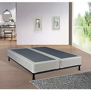 Continental Mattress 8-inch Fully Assembled Semi Flex Split Box Spring/Foundation for Mattress,Queen Size
