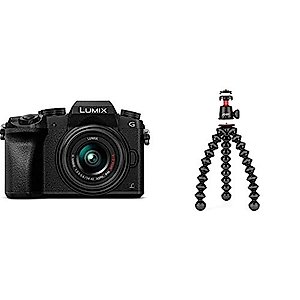 PANASONIC LUMIX G7 4K Mirrorless Camera with JOBY GorillaPod 3K Kit - Black/Charcoal
