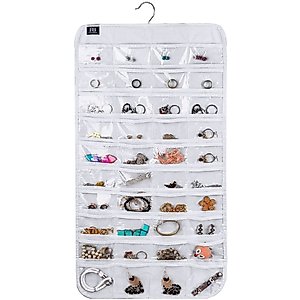 BB Brotrade Hanging Jewelry Organizer,Accessories Organizer,80 Pocket Organizer for Holding Jewelries