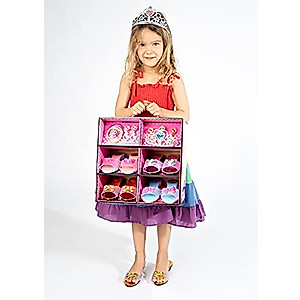 fash n kolor Princess Dress Up and Pretend Play Princess Shoes Collection Set, Princess Tiara and Jewelry for little girls, 12 Pcs Princess Toys and Accessories - Ages For 3,4,5,6 Years and Plus