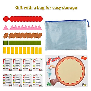 CHEFAN Pizza Counting Toddler Toys, Toddler Number Learning Toys, Preschool Math Games, Manipulatives for Preschool