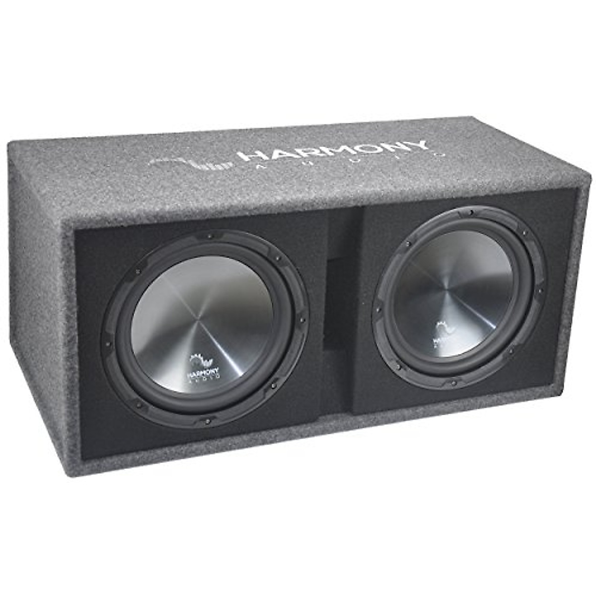 Harmony Audio HA-RD12 Car Rhythm Loaded Dual 12" Vented 1200W Sub Box Enclosure