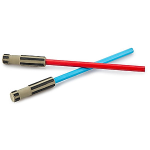 Light Saber Pencils Party Favors, Set for Kids 24 pack of Red and Blue Pencils with 3D Top Gifts Supplies for Star Wars Fan Boys Girls Teen Tween Adult - birthday party favors star wars Pencils