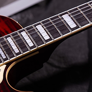 GROTE Guitar Solid Body Electric Guitar with Gigbag LPYS-006 (Red)