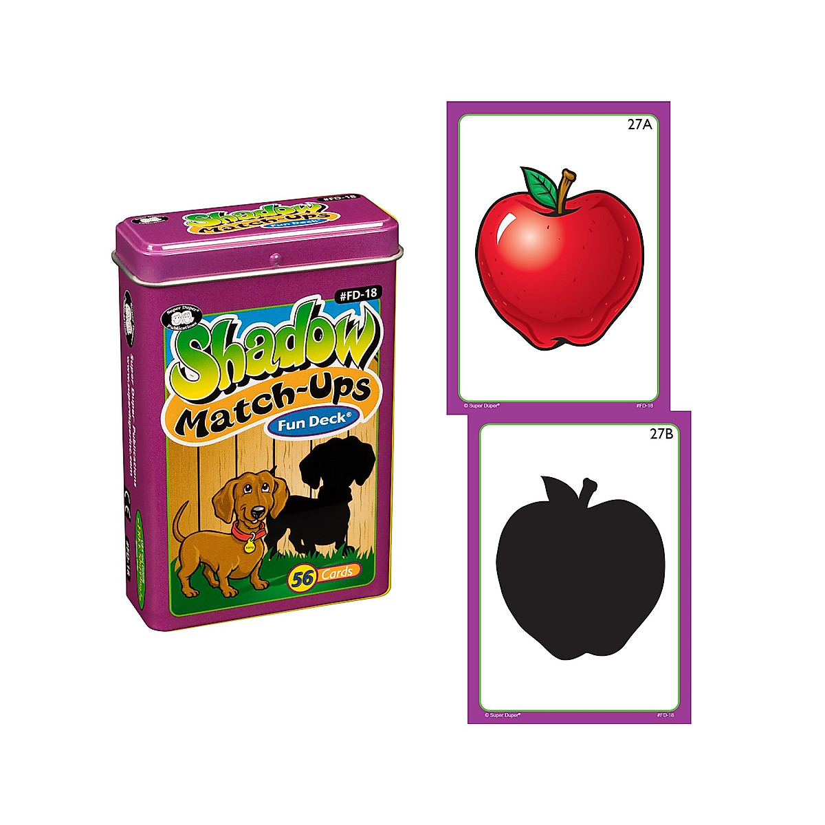Super Duper Publications | Shadow Match-Ups Fun Deck Flash Cards | Educational Learning Resource for Children