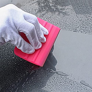 Gebildet PPF Squeegee Soft Silicone Rubber Scraper,Vinyl Wrap and Window Tint Windshield Glass Cleaning Squeege,Anti-Scratch TPU Coating Scraper for Car Vinyl Paint Protection Film Installation