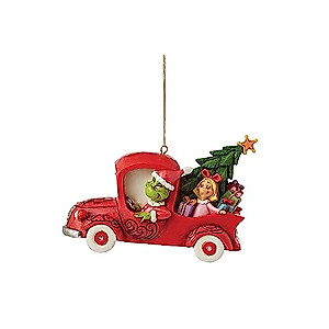 Enesco Jim Shore Dr. Seuss Grinch in Red Truck Ornament