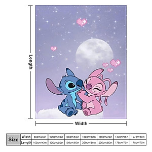 Kids Anime Throw Blanket - Colorful Koala Fleece Blanket, 50 x 40 inches Soft Plush Fleece Bed Blanket for Boys Girls, Cozy Lightweight All Seasons for Travel Bed and Couch