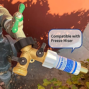 AUTOMAN Hose Splitter 2 Way | Brass Garden Hose Splitter | 100% Rustproof Water Hose Splitter with Adjustable Flow Valves | Seamless Design & 2 Extra Rubber Washers | 3/4" Y Connector Hose Adapter.