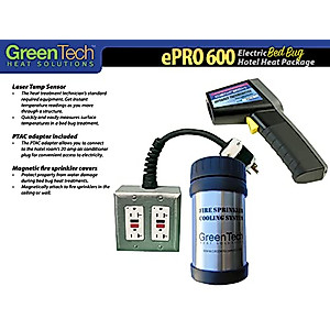 Hotel Portable Electric Bed Bug Sanitation Heater | Professional-Grade | Heat Treatment System and Equipment | Get Rid of Bugs | 26,212 BTU | ePro 600 PTAC Hotel Bundle Package for 600 Sq Foot Room