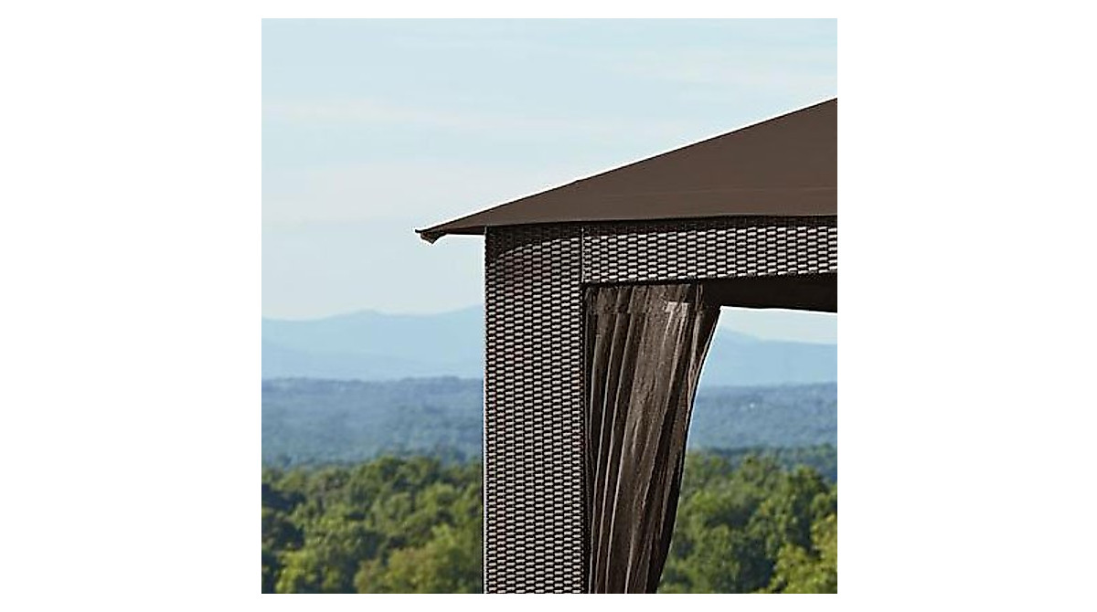 Garden Winds Wicker Gazebo Canopy Replacement - Durable RipLock Fabric