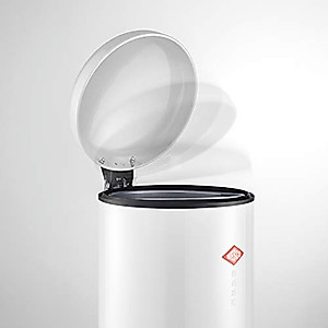 WESCO Big Baseboy - German Designed - Step Trash Can, Powder Coated Steel, 7.9 Gallon / 30 L, Cool Grey, 38 x 38 x cm