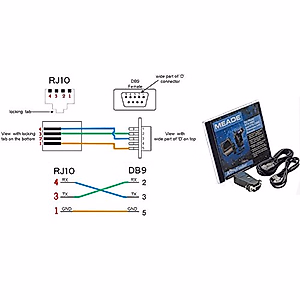Meade 505 Telescope to PC Cable CP2102 USB RS232 to 4P4C RJ10 Adapter Control Console Cable for Mead 505 Telescope (16.4FT, for Meade)