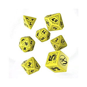 Q-Workshop Cyberpunk Red Dice Set Danger Zone, Various