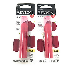 Revlon Kiss Lip Balm, Sweet Cherry 030 .09 oz (Pack of 2)