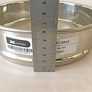 KimLab ISO3310 STD Test Sieve #30 / 600μm Mesh Size,All Stainless Steel,200mm Diameter