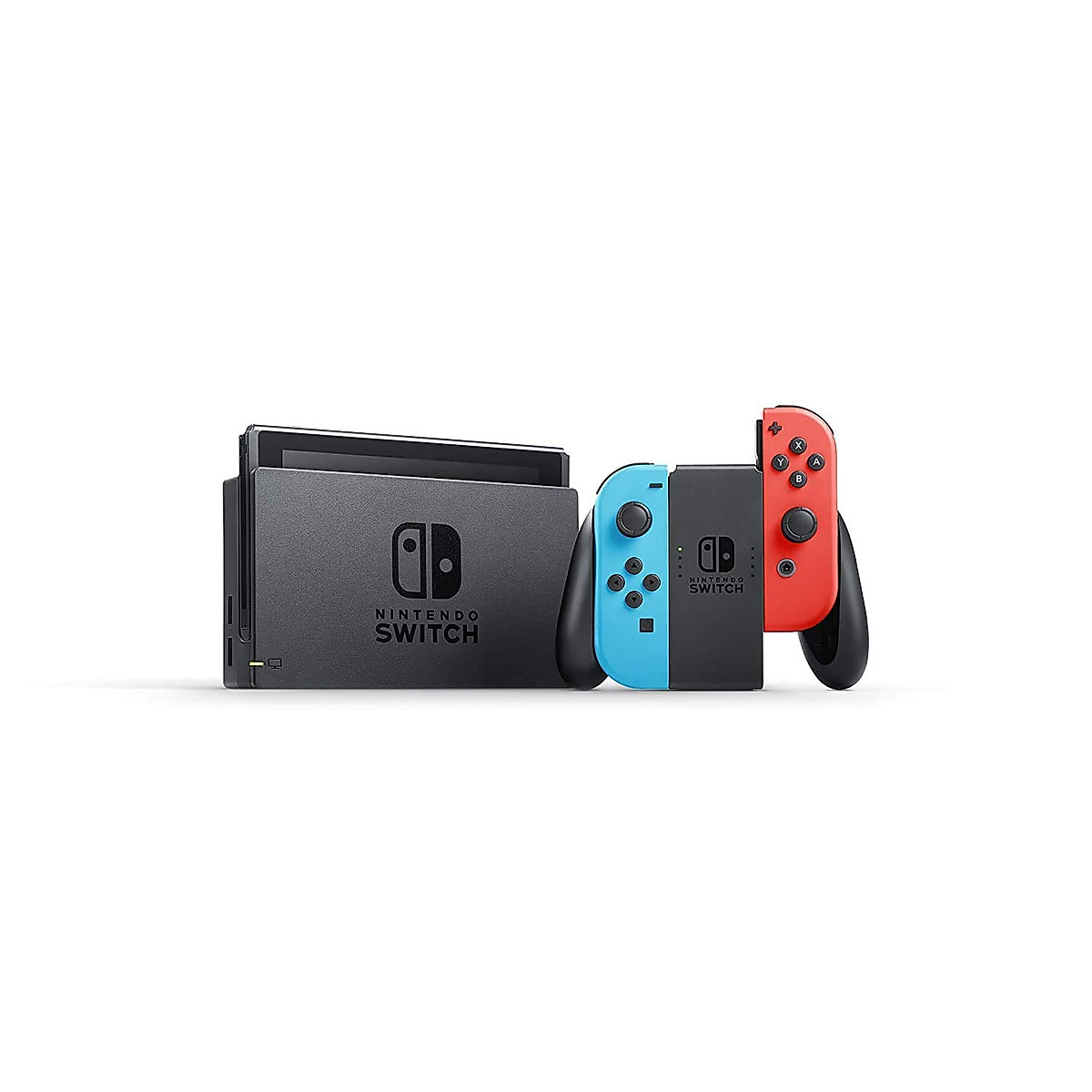 Nintendo Switch – Neon Red and Neon Blue Joy-Con Super Mario Party (Renewed)