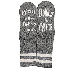 Inmeilifus Novelty Dobby Socks Funny Cotton Knitted Sox Cute Christmas Gift Stocking Stuffers