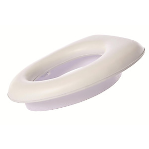 Dreambaby Soft Touch Potty Seat - Comfortable Padded Seat - With High Base Underneath for Secure Positioning - Fit Most Standard Toilets - White - Model L604