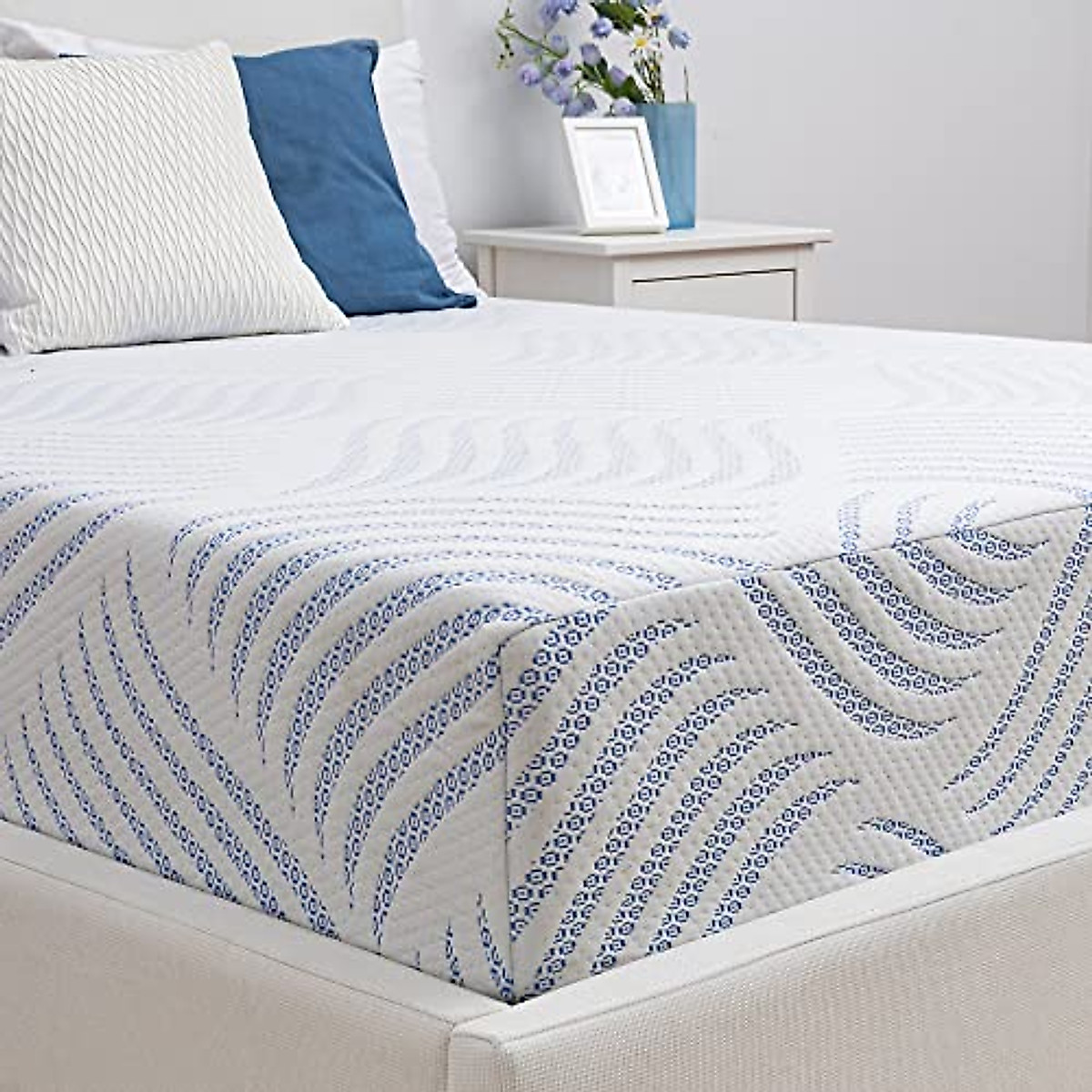 Watson & Whitely Queen Size Mattress, 12" Hybrid Mattress with Gel Memory Foam & Pocket Innerspring for Cool Sleep & Edge Support, Medium Firm Mattresses for Pressure Relief, Bed in a Box