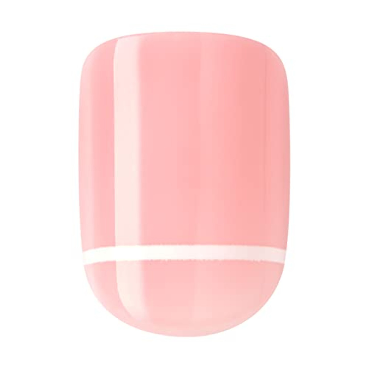 KISS imPRESS Press-On Nails Petite Length Glue On Nails Manicure Set, ‘Timeless Day’, 30 Chip-Proof, Smudge-Proof Fake Nails