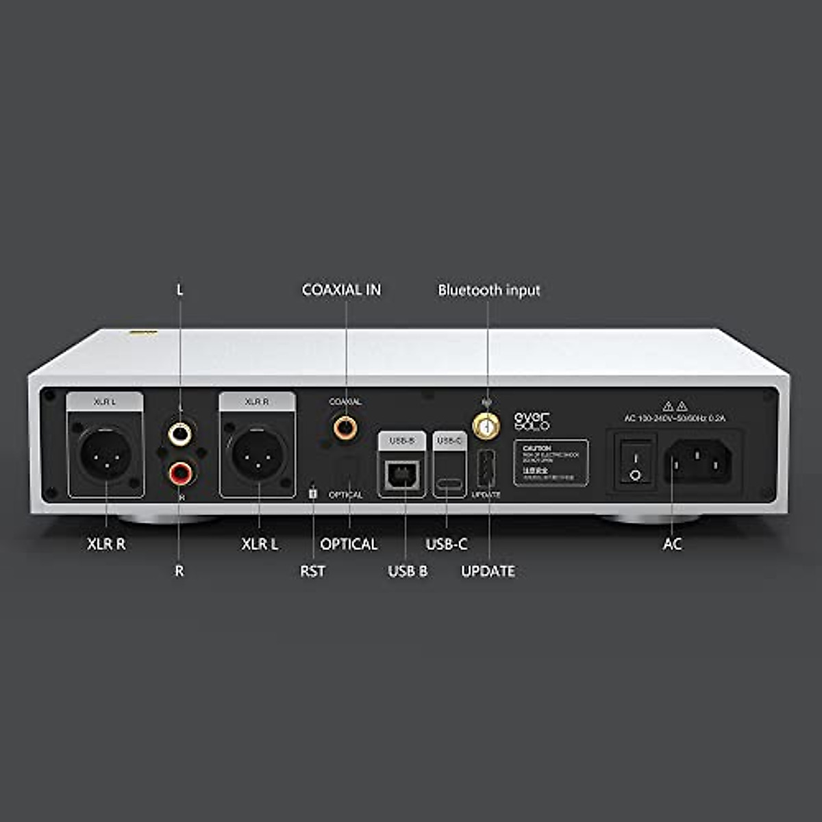 EverSolo DAC-Z6 Digital to Analog Converter ES9068 DAC MQA Decoder Qualcomm QCC5125 Bluetooth 5.0 DSD512 PCM768kHz