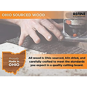 Refine Kitchenware Personalized Cutting Board, USA Made Custom Monogrammed Cutting Board, Custom Christmas Gift, Personalized Charcuterie Board