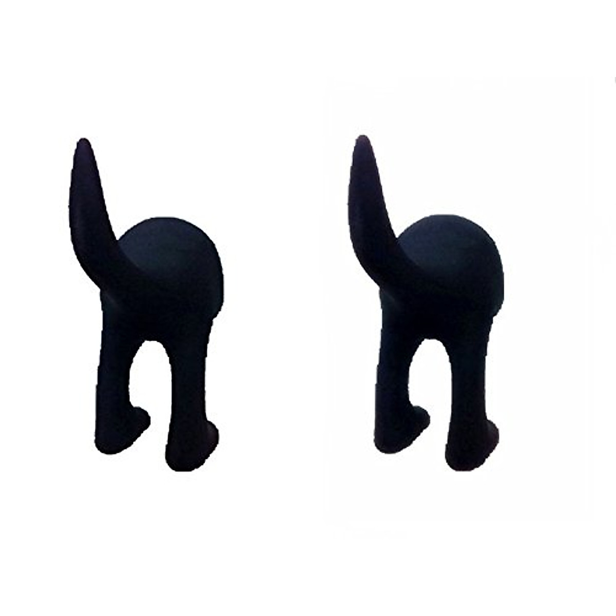 IKEA Bastis 2 Black Hooks for the Dog Cat Pet leashes hanger