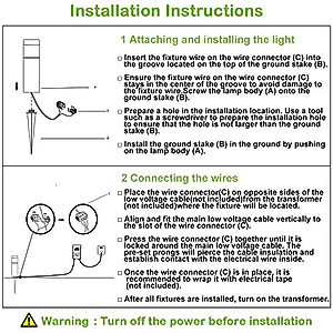 hykolity Low Voltage ORB LED Landscape Path Light W/ Crackled Shade, 3.4W 155LM 12V Wired Outdoor LED Walkway Light, Die-cast Aluminum Construction, 30-Watt Equivalent, 15-Year Lifespan-6Pack