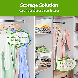 Xsourcer Freezer Slider Storage Bags, Pack of 12, 3.5 Gallon Food Storage Bag, 2 Mil 16" x 18" Reclosable Plastic Bags for Organization of Clothes, Shoes, Office Supplies & Travel Essentials