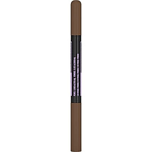 Maybelline Express Brow 2-In-1 Pencil and Powder Eyebrow Makeup, Medium Brown, 1 Count