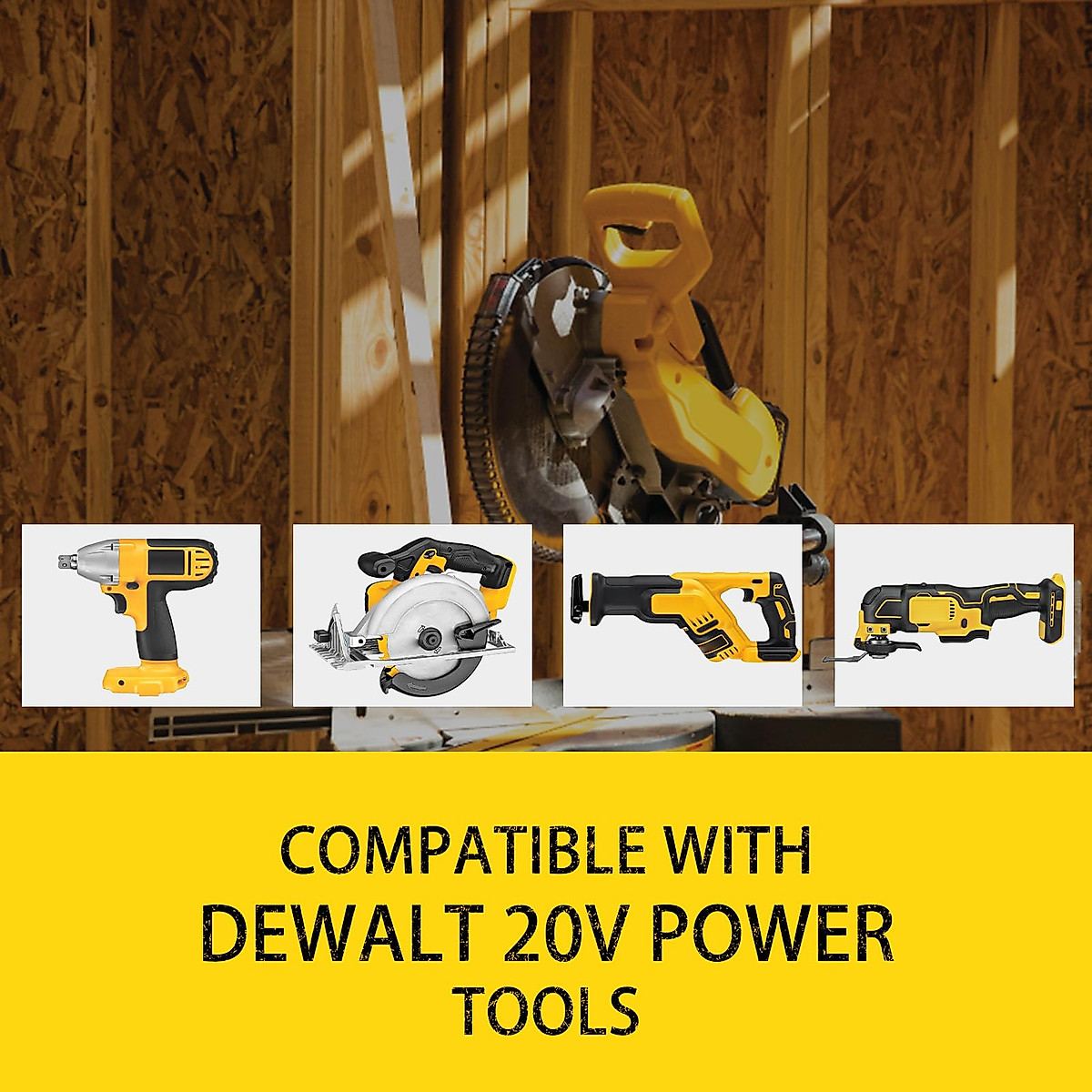 2Pack DCB200 9.0Ah Battery Replacement for Dewalt 20V Max Battery Lithium Ion Compatible with Dewalt Battery DCB204 DCB206 DCB201 DCB203 DCD DCF DCG Series Cordless Power Tools