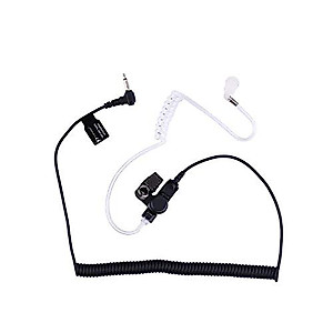 KS K-STORM 1 Pin 3.5mm Receiver/Listen Only Surveillance Acoustic Tube Earpiece Compatible with Two-Way Radios