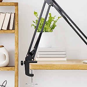 Metal Desk Clamp For Microphone Suspension Boom Scissor Arm Stand Holder with Adjustable Screw by SUNMON