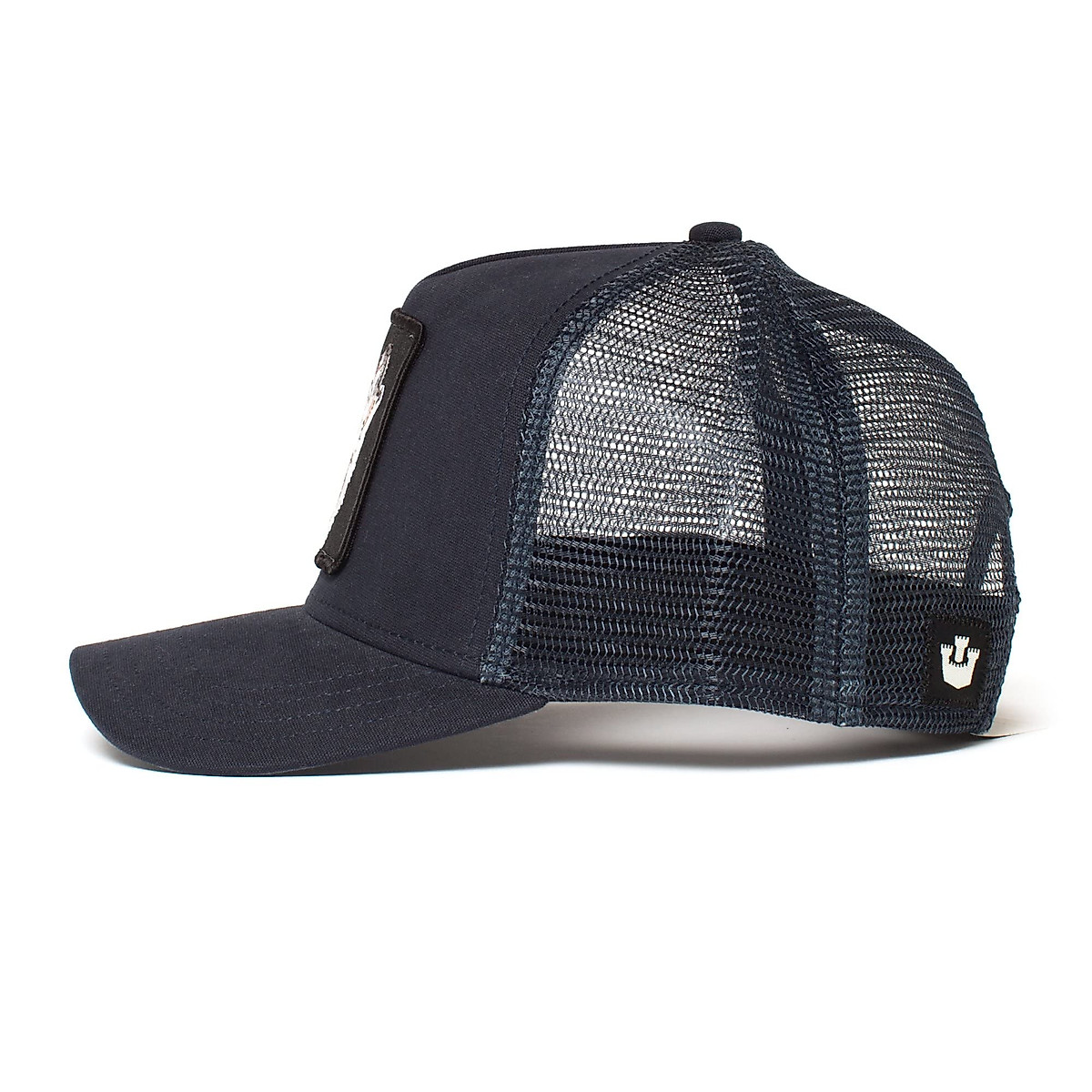 Goorin Bros. Mens Animal Farm Snap Back Trucker Hat Baseball Cap, Navy Wolf, One Size US