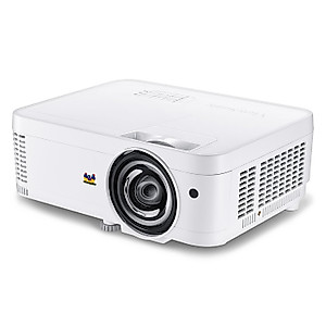 ViewSonic PS600W 3700 Lumens WXGA HDMI Networkable Short Throw Projector for Home and Office