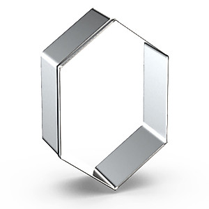 Long Hexagon Cookie Cutter Set Large - 5 Inch, 4 Inch, 3 Inch, 2 Inch - Geometric Gem Cookie Cutters Shapes Molds - Stainless Steel